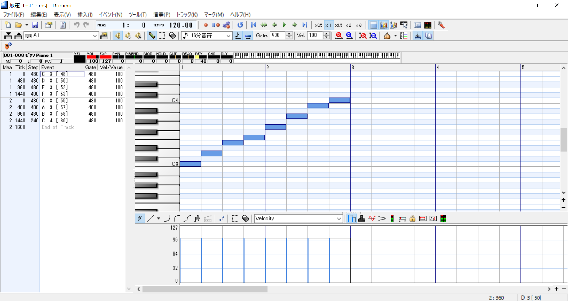[MIDI] ヘッダチャンク