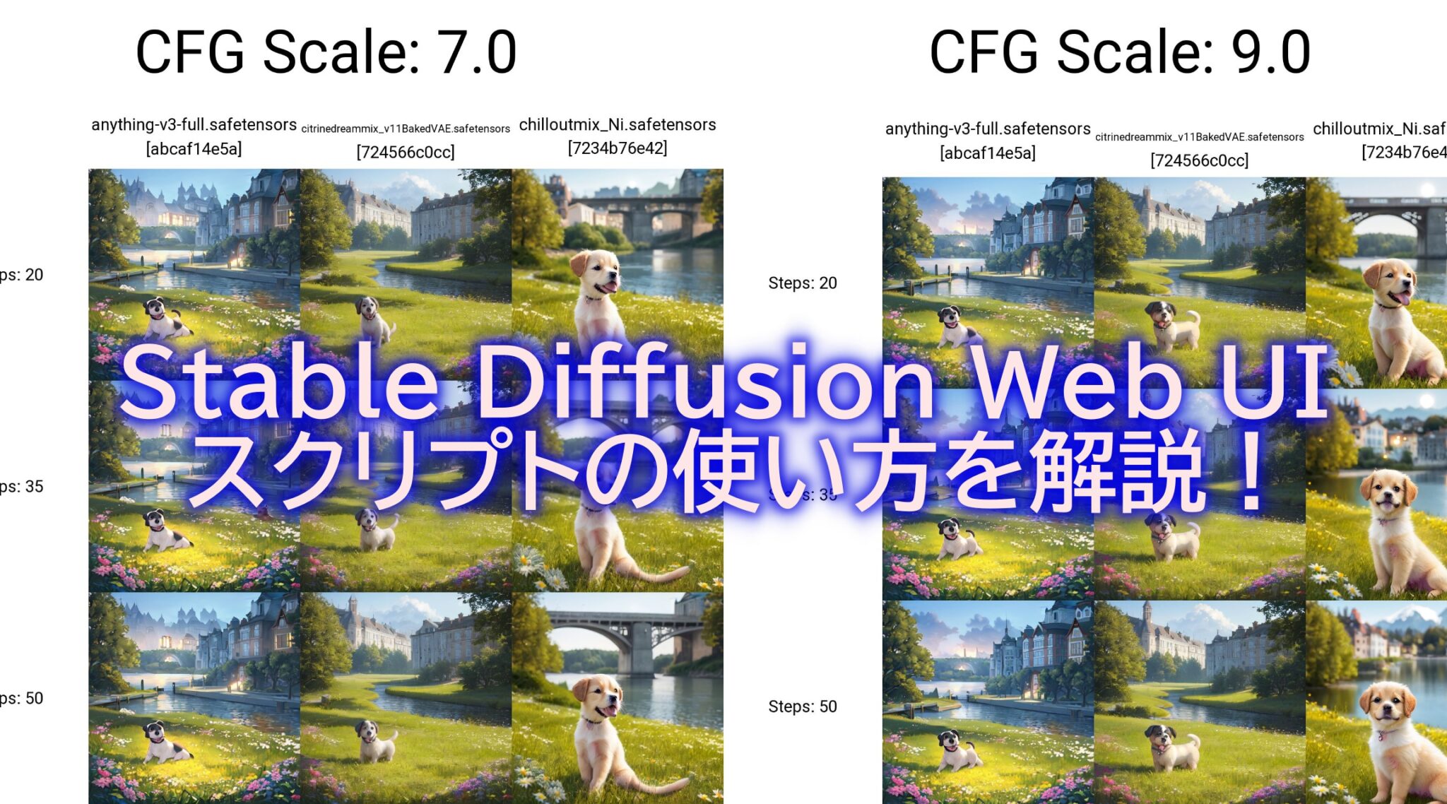 [Stable Diffusion Web UI] txt2imgのスクリプトの使い方を解説！ | コッコ隊長の勉強部屋